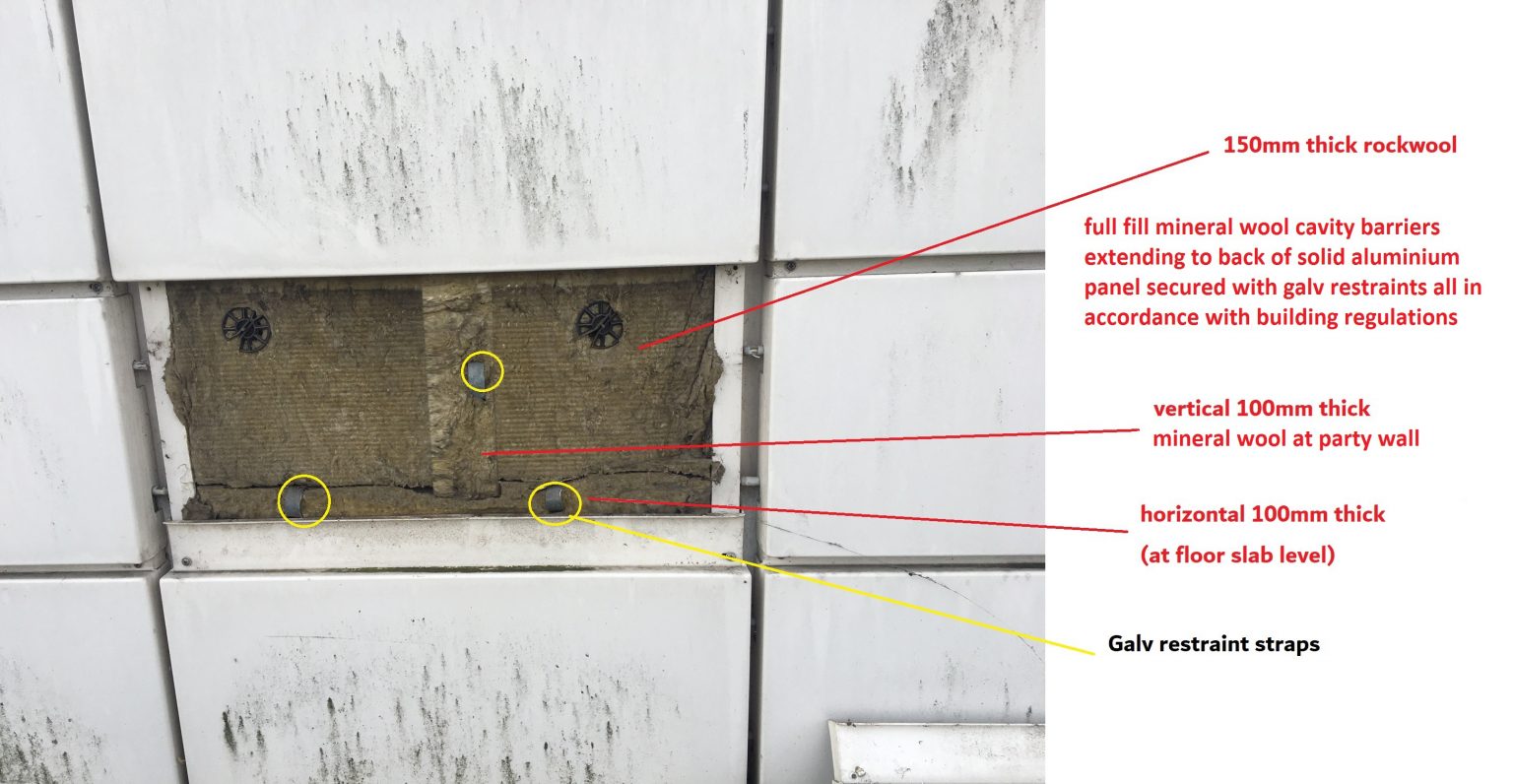 vertical firebreak (003) - Aluminium Rainscreen Overcladding Specialist